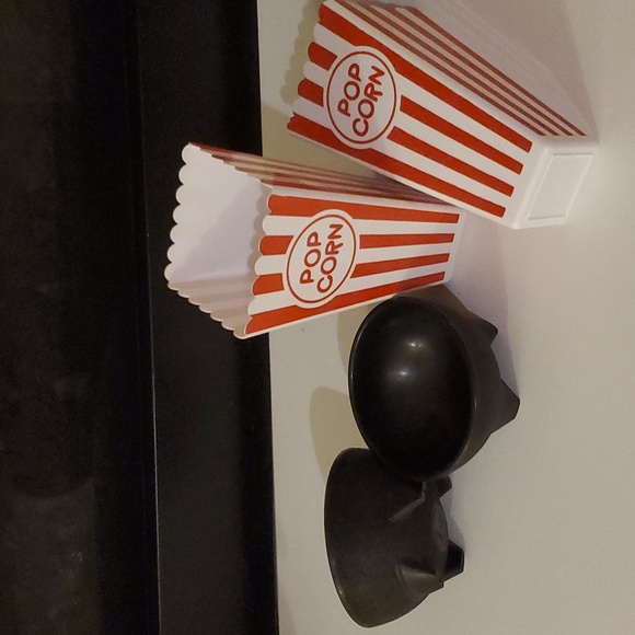 Party Supplies | 2 Set Popcorn And Salsa Set Novelty Movie Night ...